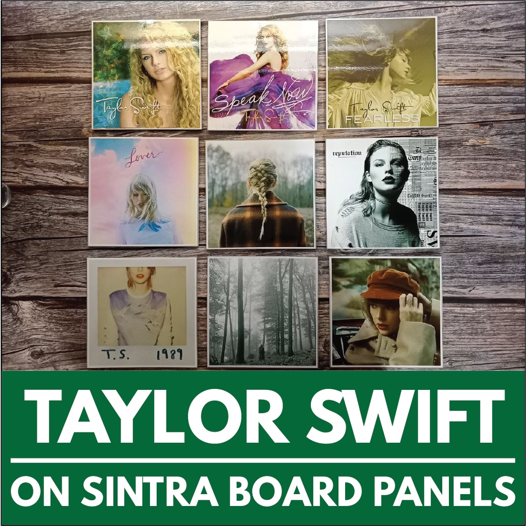 Taylor Swift Swiftie Album Covers Posters on Sintra Boards Wall Decors ...