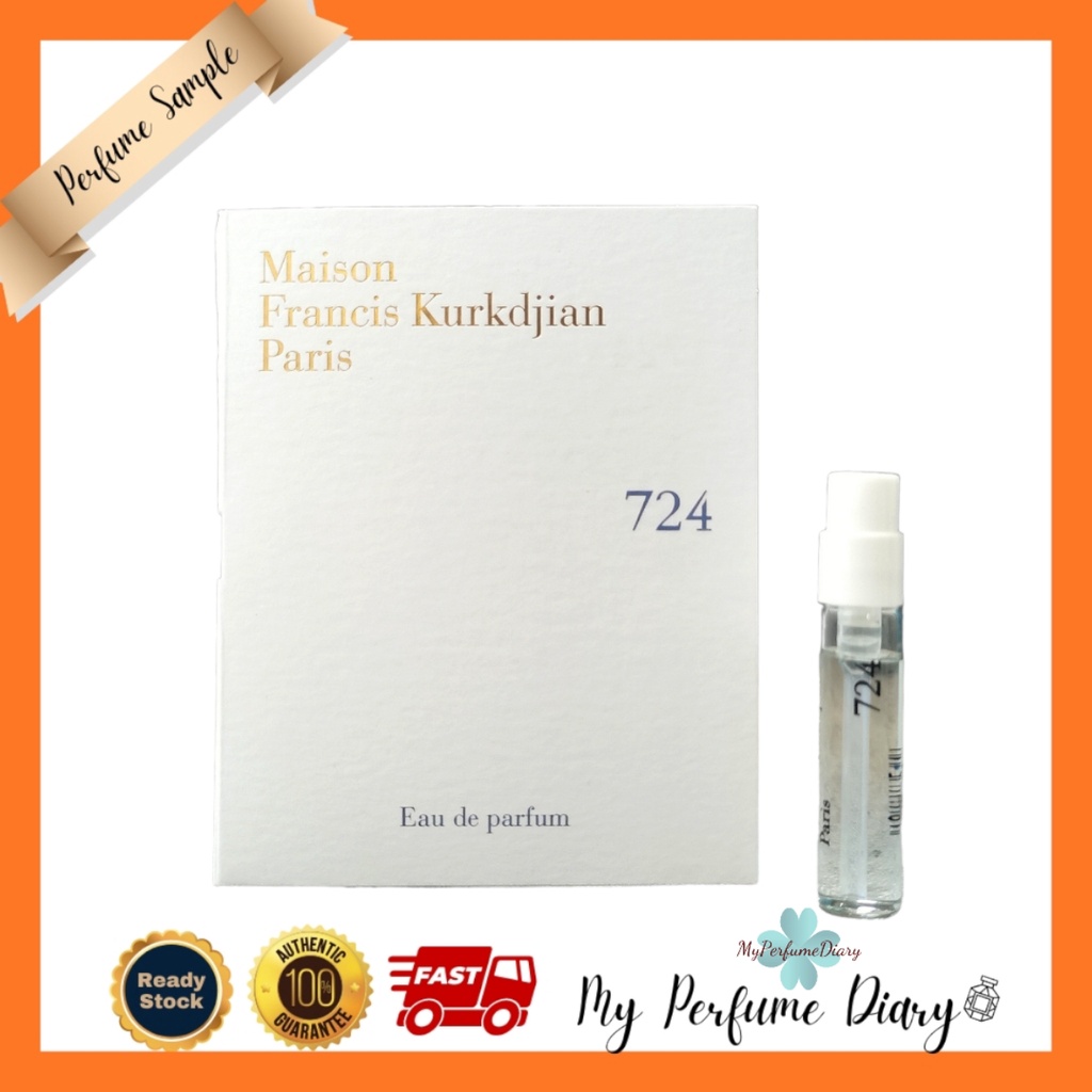 Luxury MFK Maison Francis Kurkdjian 724 EDP 2ml Perfume Vial Sample for ...