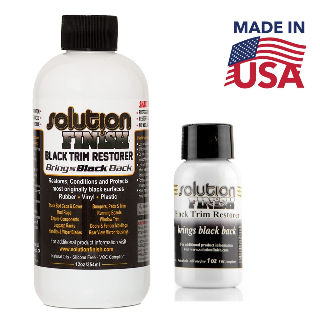 (READY STOCK) Solution Finish Black Plastic, Rubber & Vinyl Plastic ...