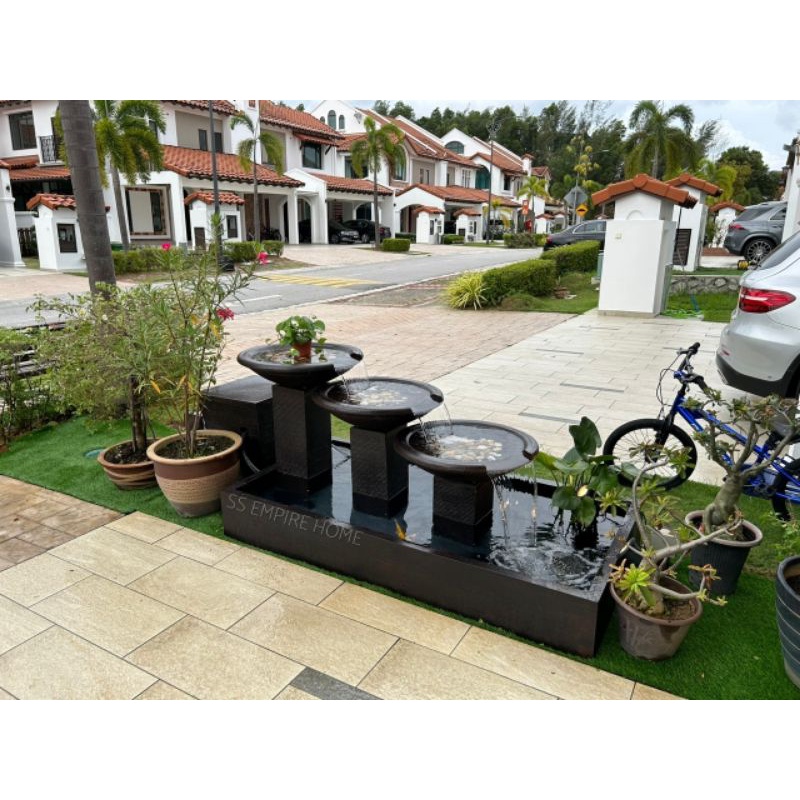 S52 with Filter 6x3 Water Pond 3 tiers Fountain Kolam Air Sandstone ...