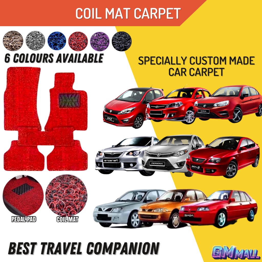 CAR CARPET PROTON Wira Waja Persona Saga BLM Iswara Gen2 Saga Lama 12MM ...