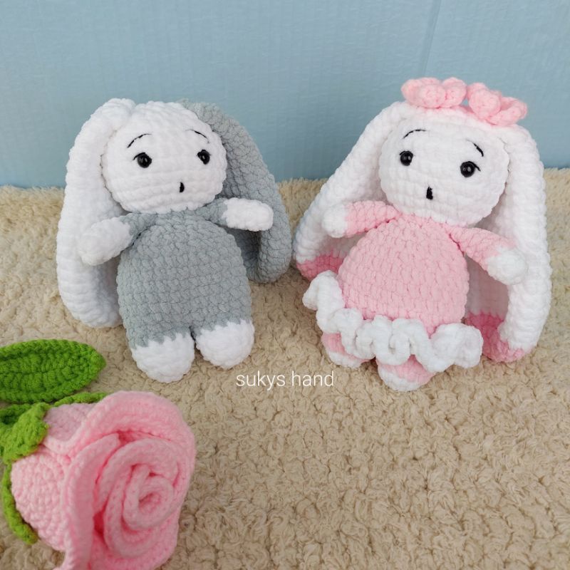 Amigurumi RABBIT PLUSH | Squish RABBIT | Shopee Malaysia