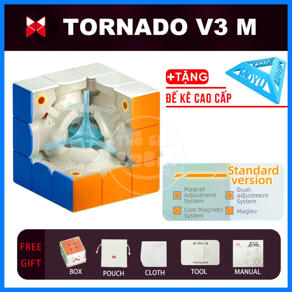 Rubik 3x3 Tornado V2 / V3 M Premium Flagship QiYi X-Man Tornado V2M With Intellectual Toy Magnet ...