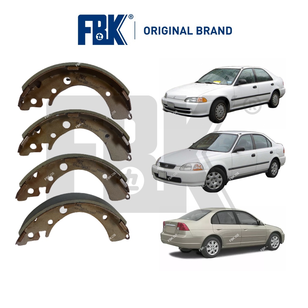 FBK Brake Shoe Rear - Honda Civic SR4 SO4 S5A | Shopee Malaysia