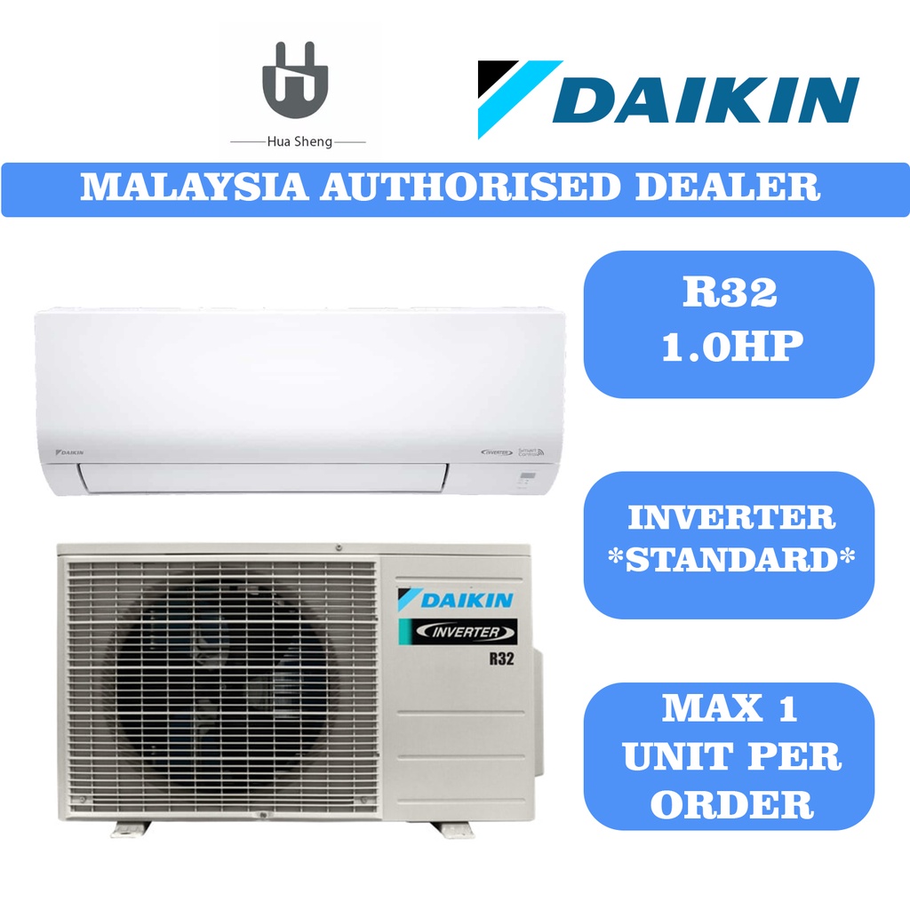 DAIKIN STANDARD INVERTER FTKF Series (R32) WIFI FTKF25B / FTKF35B / FTKF50B / FTKF71B (1.0HP / 1 ...