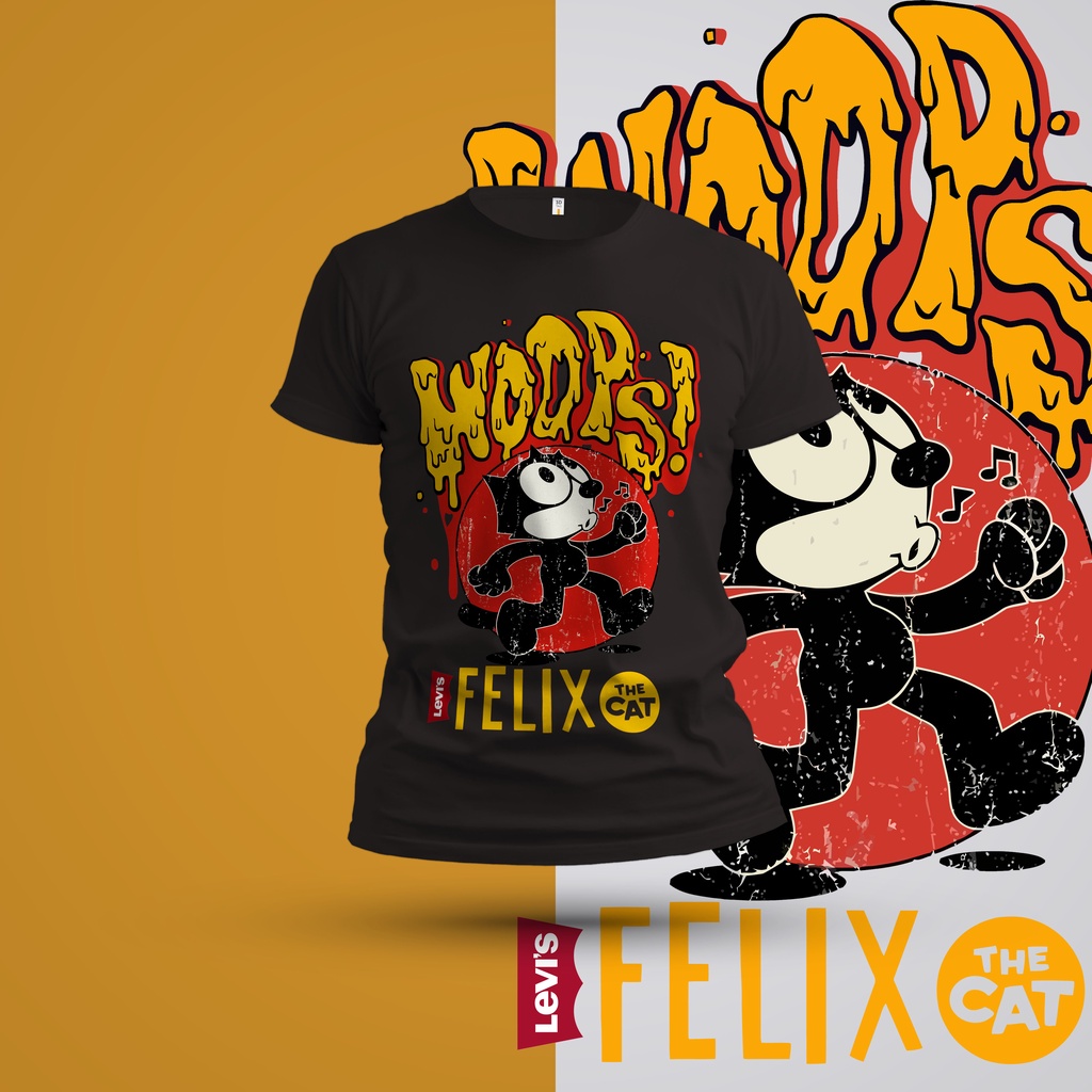 TSHIRT FELIX THE CAT DESIGN (PREMIUM COTTON & BIG PRINT) | Shopee Malaysia