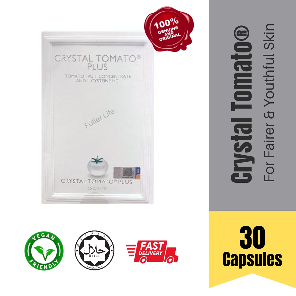Crystal Tomato ® Plus (30 Caplets) | Fairer & Youthful Skin (EXP: 06/ ...