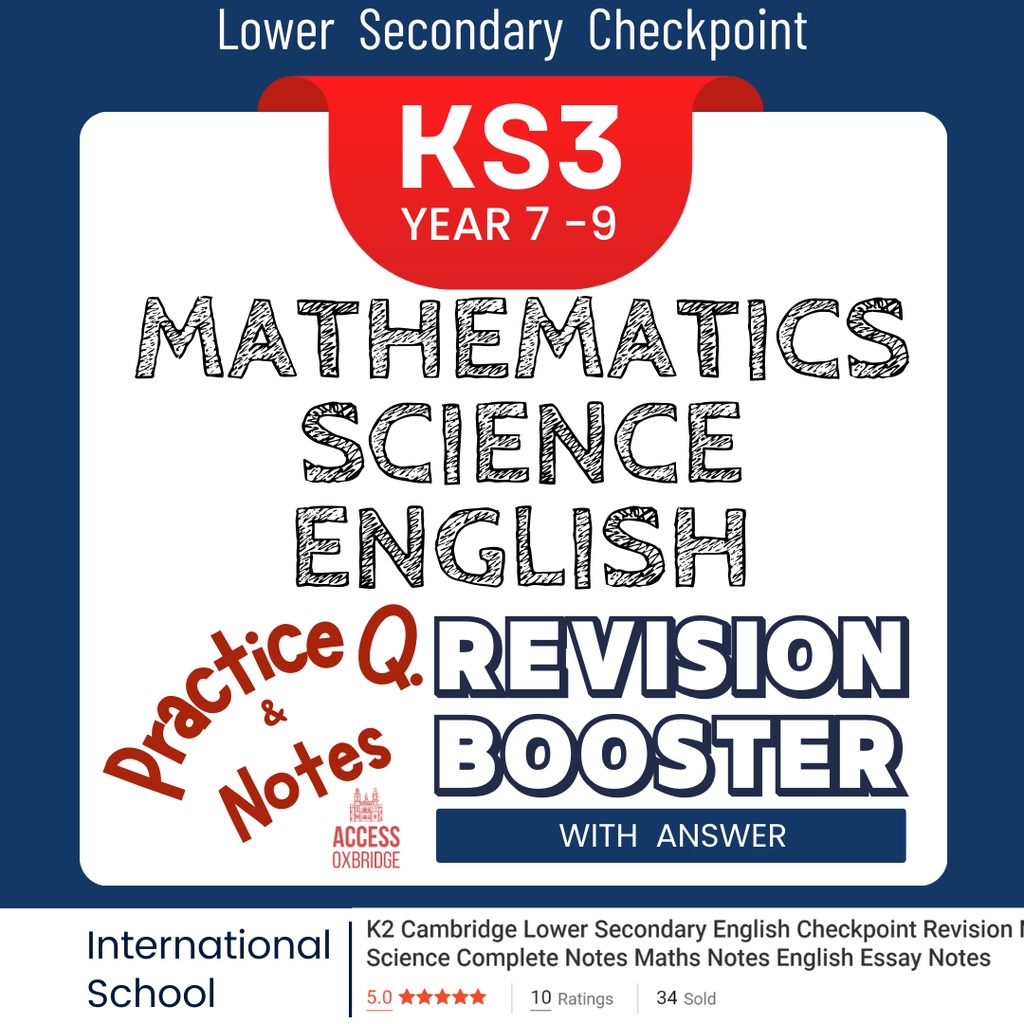 K2 Lower Secondary English Checkpoint Revision Notes | Year 7 - Year 9 ...