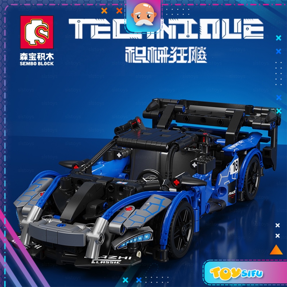 Sembo Block 701506 Technique Racing Car Transport Sport Vehicle Building Bricks Toy Boy Girl ...