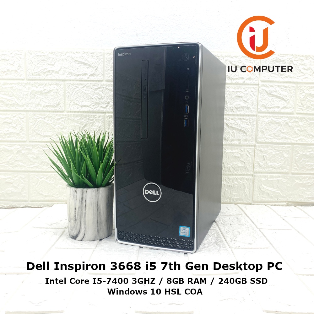 DELL INSPIRON 3668 INTEL CORE I5-7400 8GB RAM 240GB SSD GT730 USED ...
