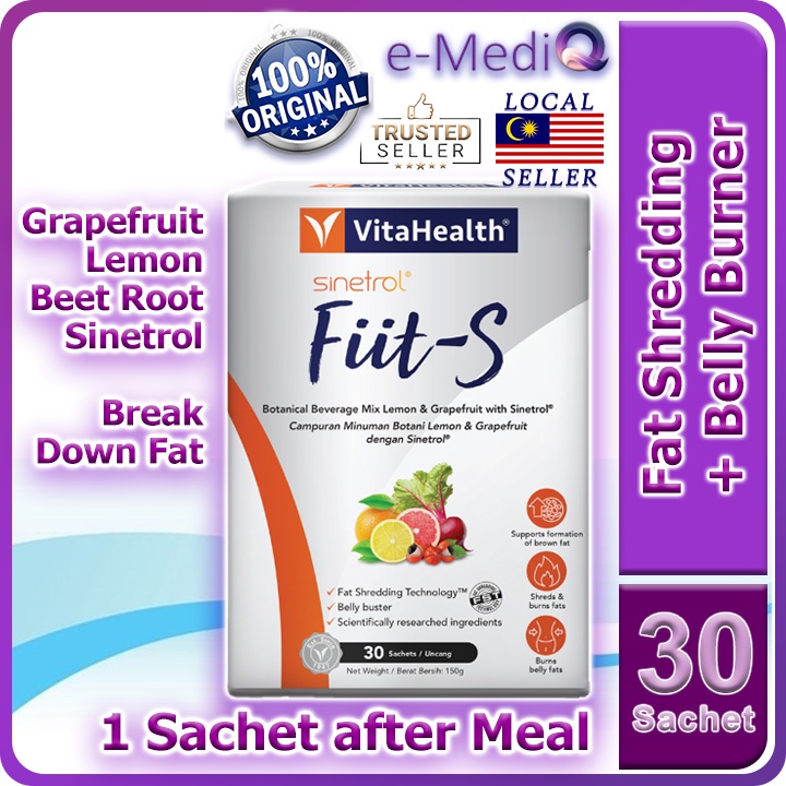 VitaHealth Fiit-S 30's sachets (Fiits Weight-Loss Drink) [Exp: Jun/2025 ...