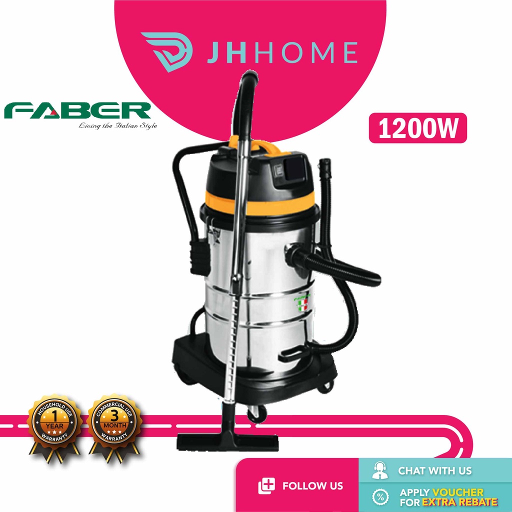 Faber 1200W Wet & Dry Vacuum Cleaner FVC-WD BLIZZARD 650 | Shopee Malaysia