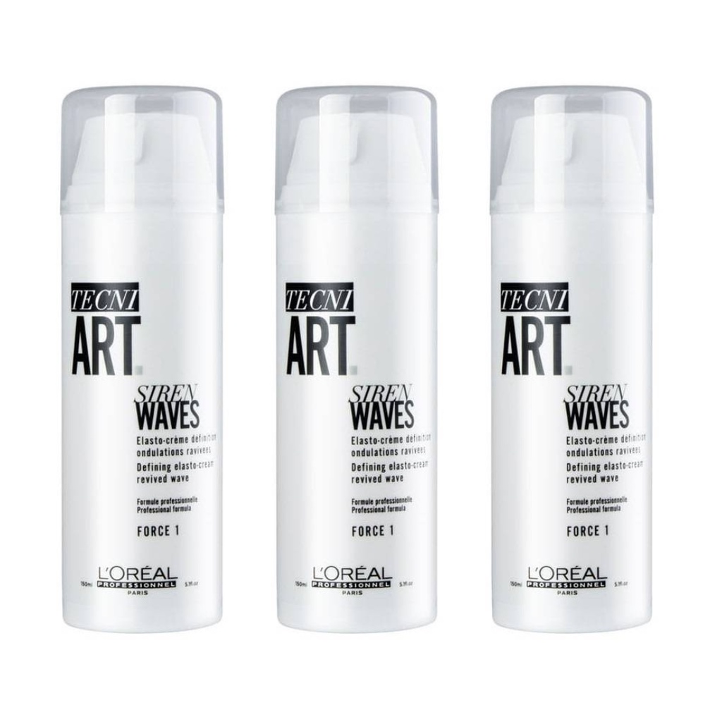 Loreal Tecni Art Siren Waves Elasto Cream 150ml / Density Material Wax ...