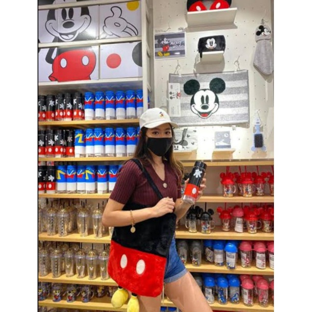GANTUNGAN Miniso pink x disney mickey mouse/character doll/neck pillow ...