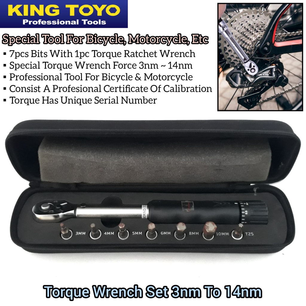 Professional Motorcycle Motorbike Bicycle Special Tool Torque Wrench ...