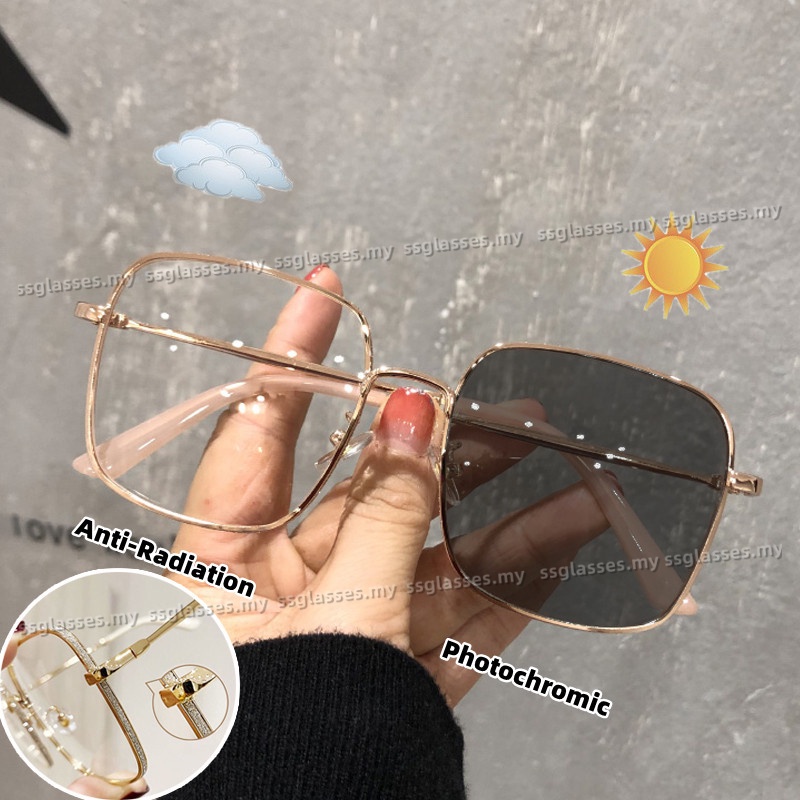 Photochromic Anti Radiation Glasses Shades For Woman Man Transition ...