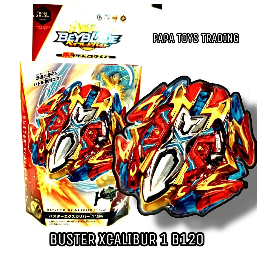 [Ready Stock] 🇲🇾 Beyblade Burst / SB / B120 / Buster Xcalibur with ...