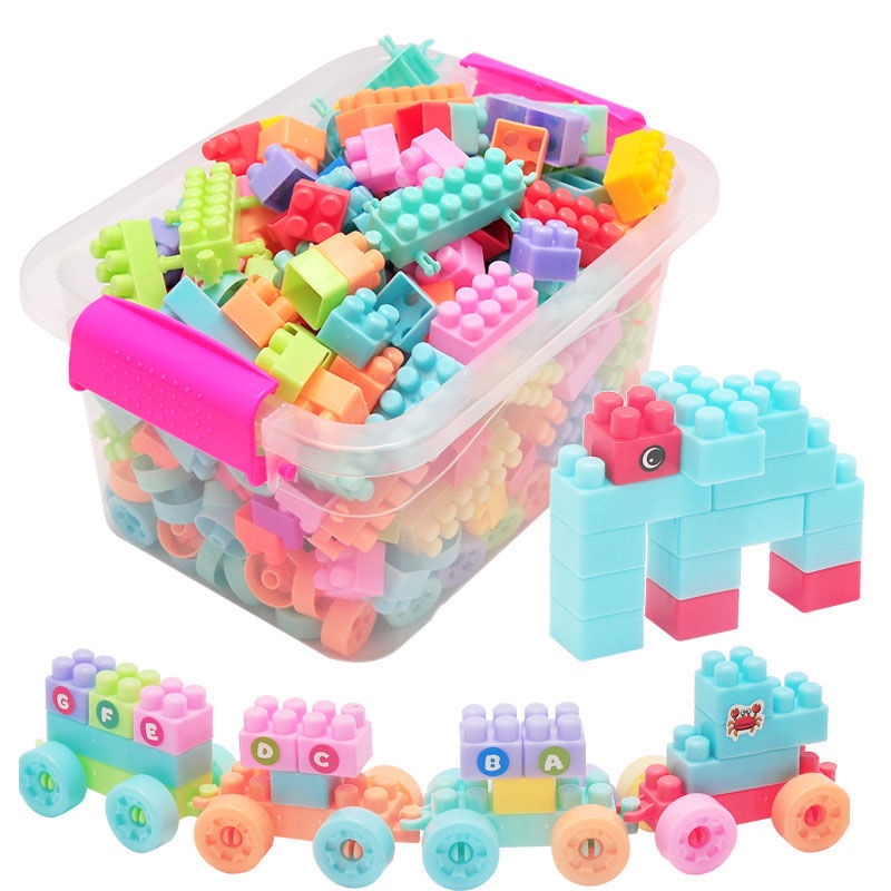 Children's Large Particle Building Blocks Toy Plastic Educational ...