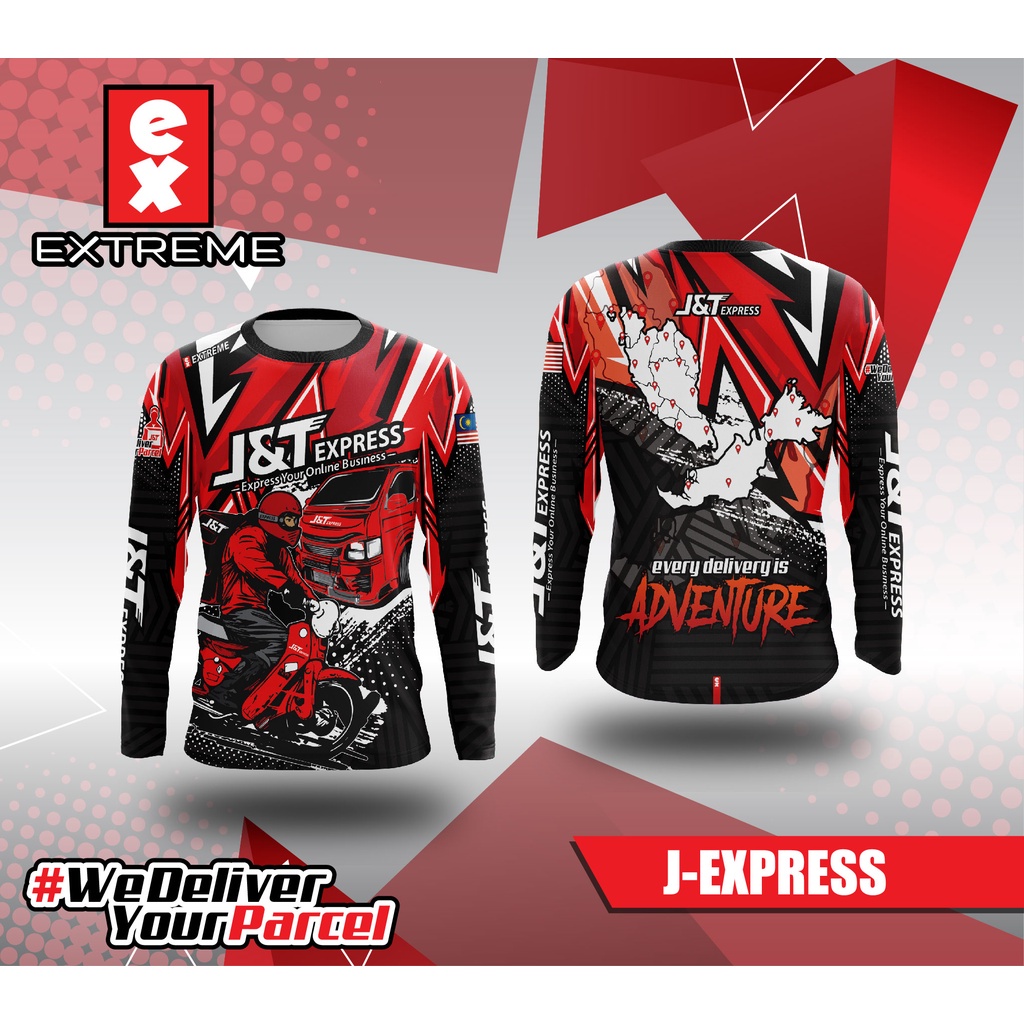 J&T Express Rider Design Sublimation Jersey | Shopee Malaysia