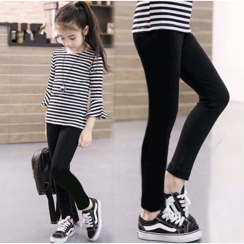 [READY STOCK SELLER] SELUAR LEGGING HITAM KANAK-KANAK KIDS LEGGING ...