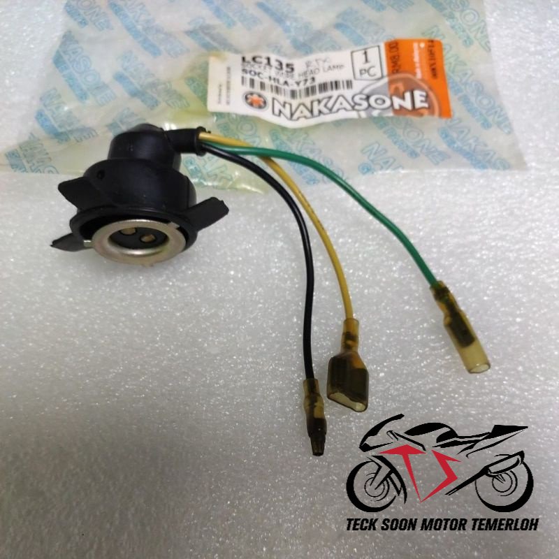 head lamp socket lampu depan soket yamaha lc135v1 lc135 v1 v2 v3 TBM | Shopee Malaysia
