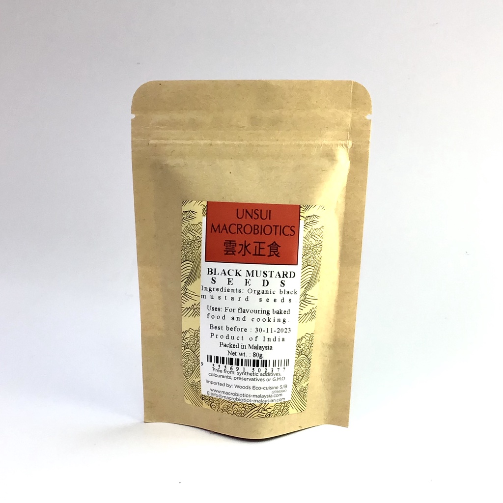 Unsui Macrobiotics Black Mustard Seeds (80g) | Shopee Malaysia