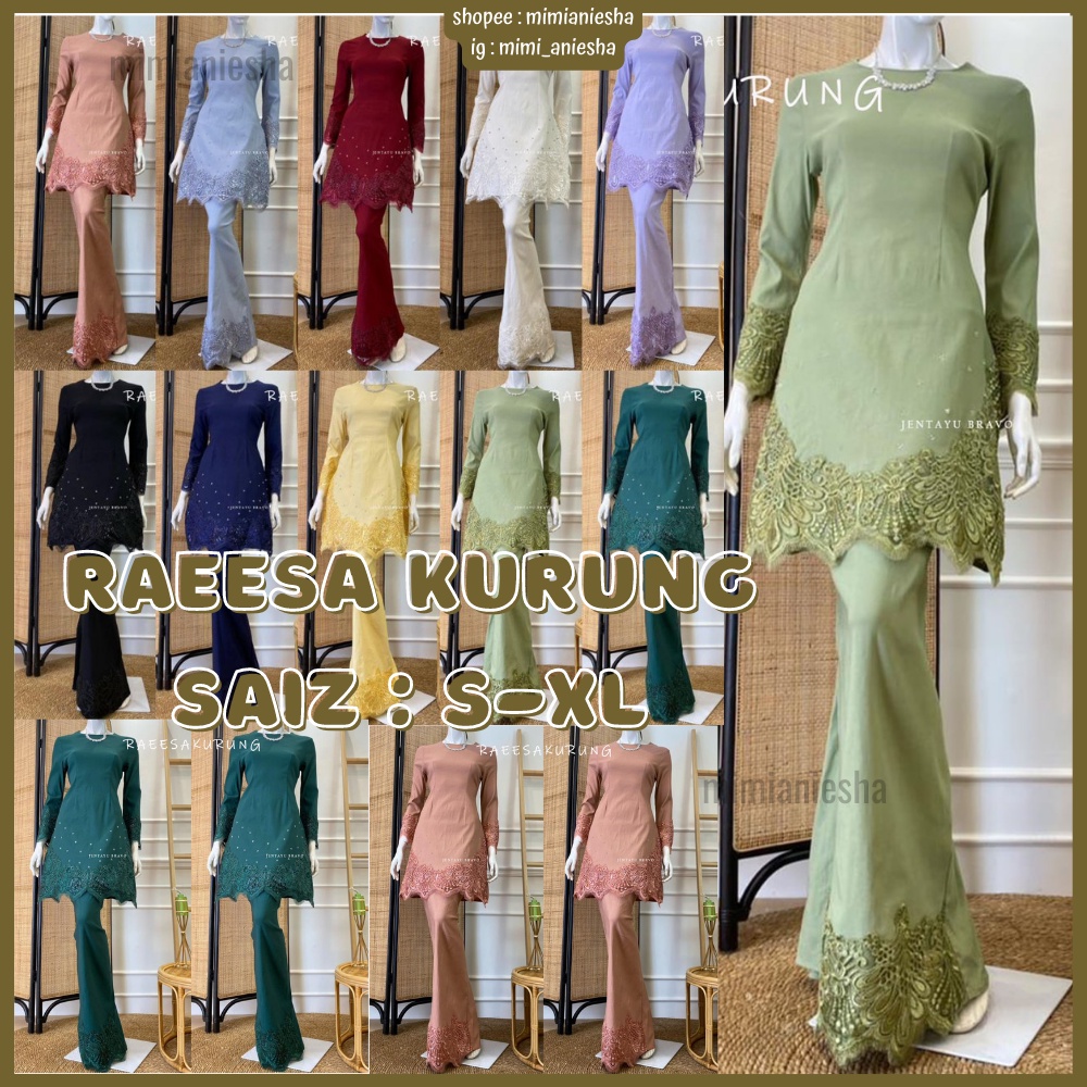 Baju Kurung Raya 2023 Raeesa Kurung Baju Kurung Riau Bride Dress Baju ...