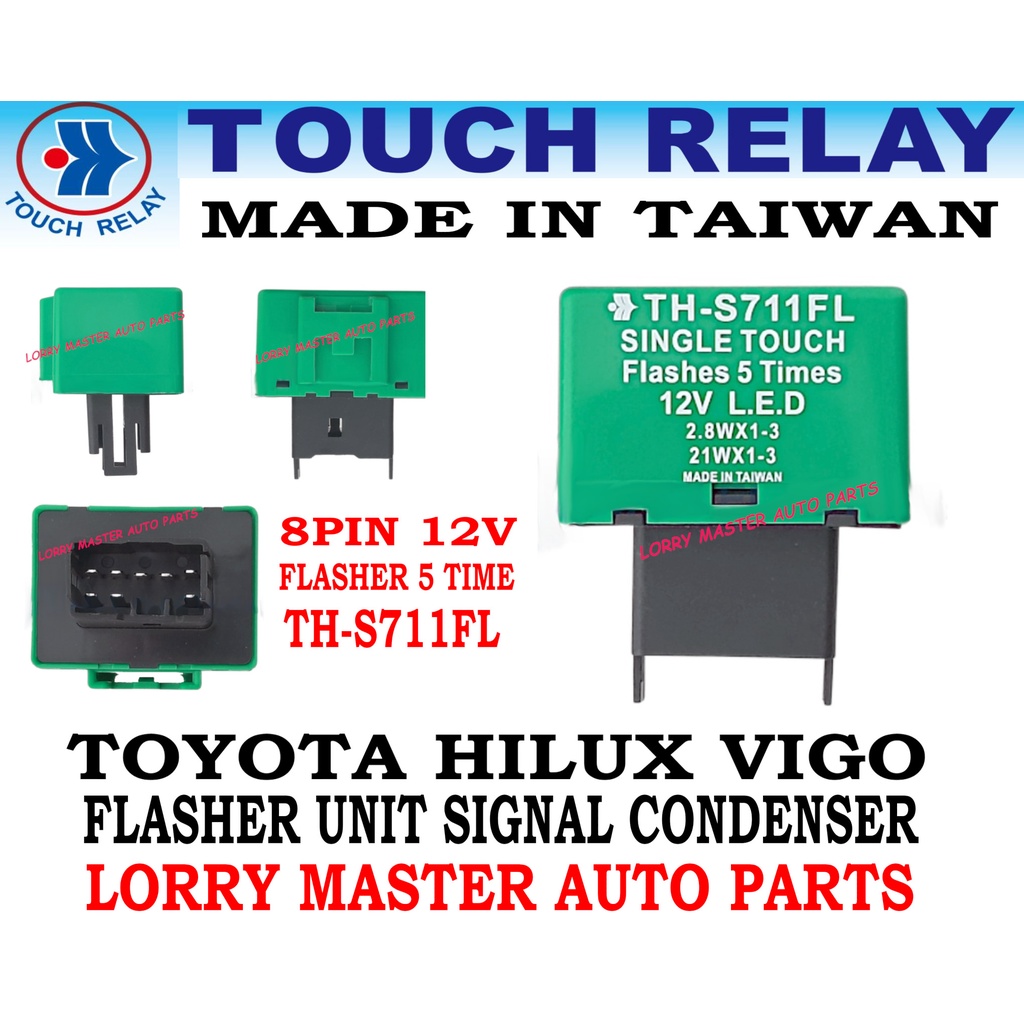 TH-S711FL 8PIN 12V TOYOTA HILUX VIGO KUN25 26 FLASHER UNIT SIGNAL ...