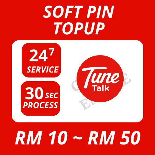 Tune Talk Soft Pin Topup RM 10 ~ RM 50 | Shopee Malaysia