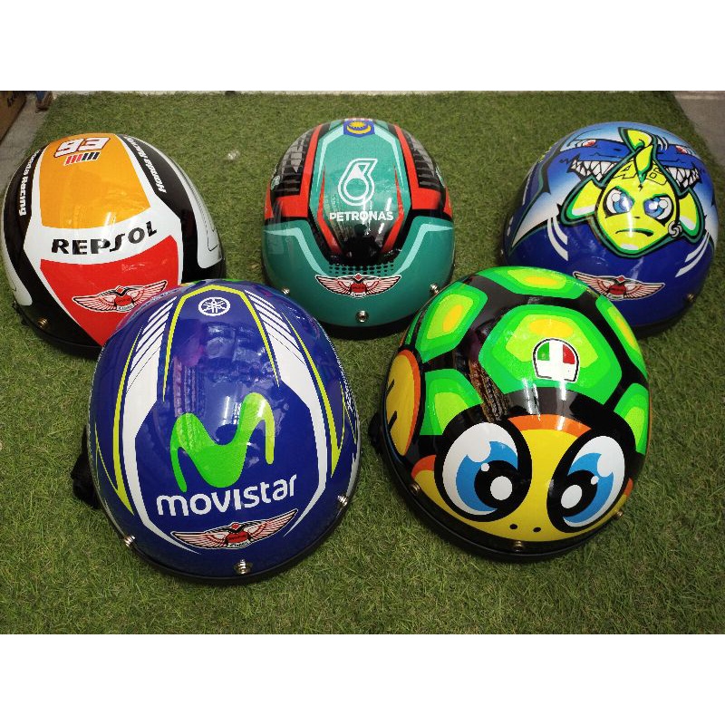 Original 100% MHR III HELMET HALF SPECIAL EDITION (TURTLE🔥SHARK🔥 ...