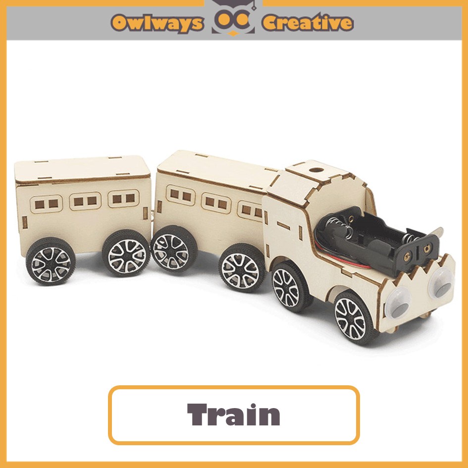 【1】Science STEM RBT DIY Robotics Set Assemble Wooden Kit Experiment ...