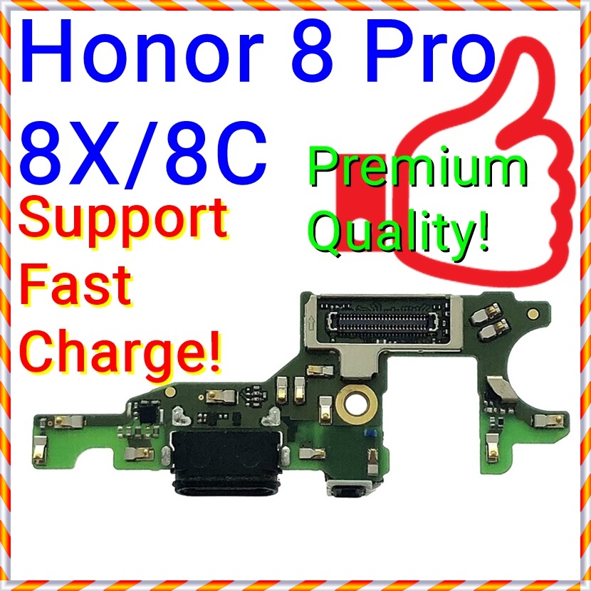 (18W Fast Charge) NEW ORI Charging Port IC Board MIC Ribbon for HW Honor 8 Pro / 8C 8X /DUK-L09 ...