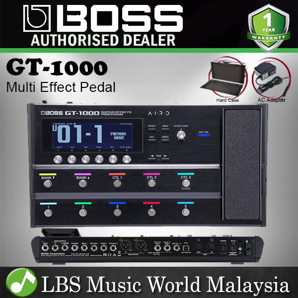 Boss GT-1000 Guitar Multi Effects USB Pedal Professor Package with ...