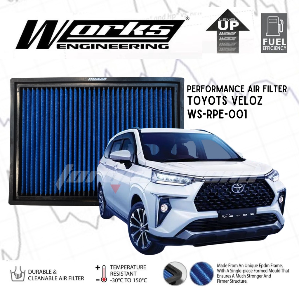 (TOYOTA VELOZ/PERODUA ALZA) WORKS PERFORMANCE HIGH FLOW DROP IN AIR ...