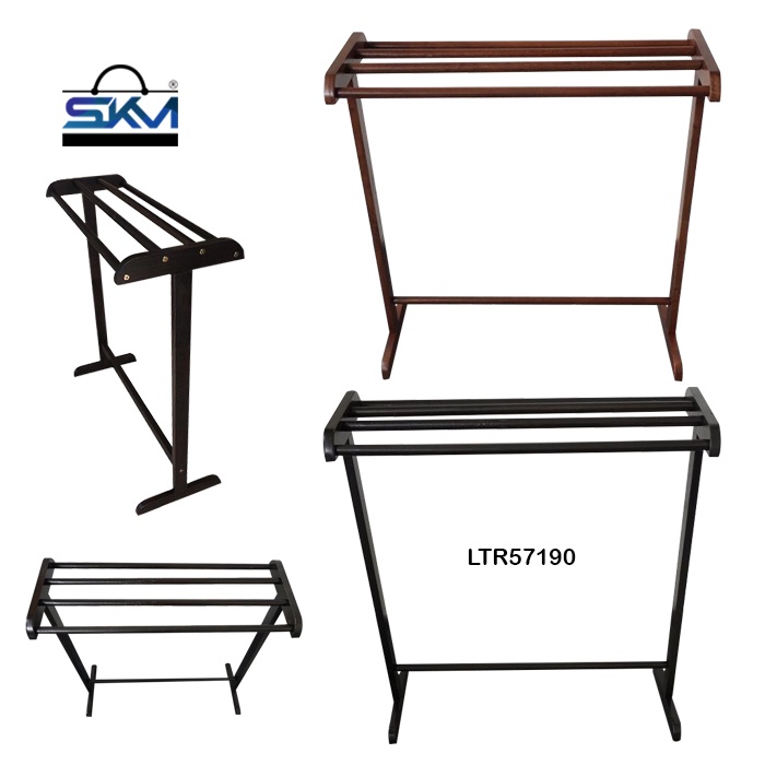 SKM Solid Wooden Towel Clothes Rack Stand Rak Penyidai Rak Sejadah Rak ...
