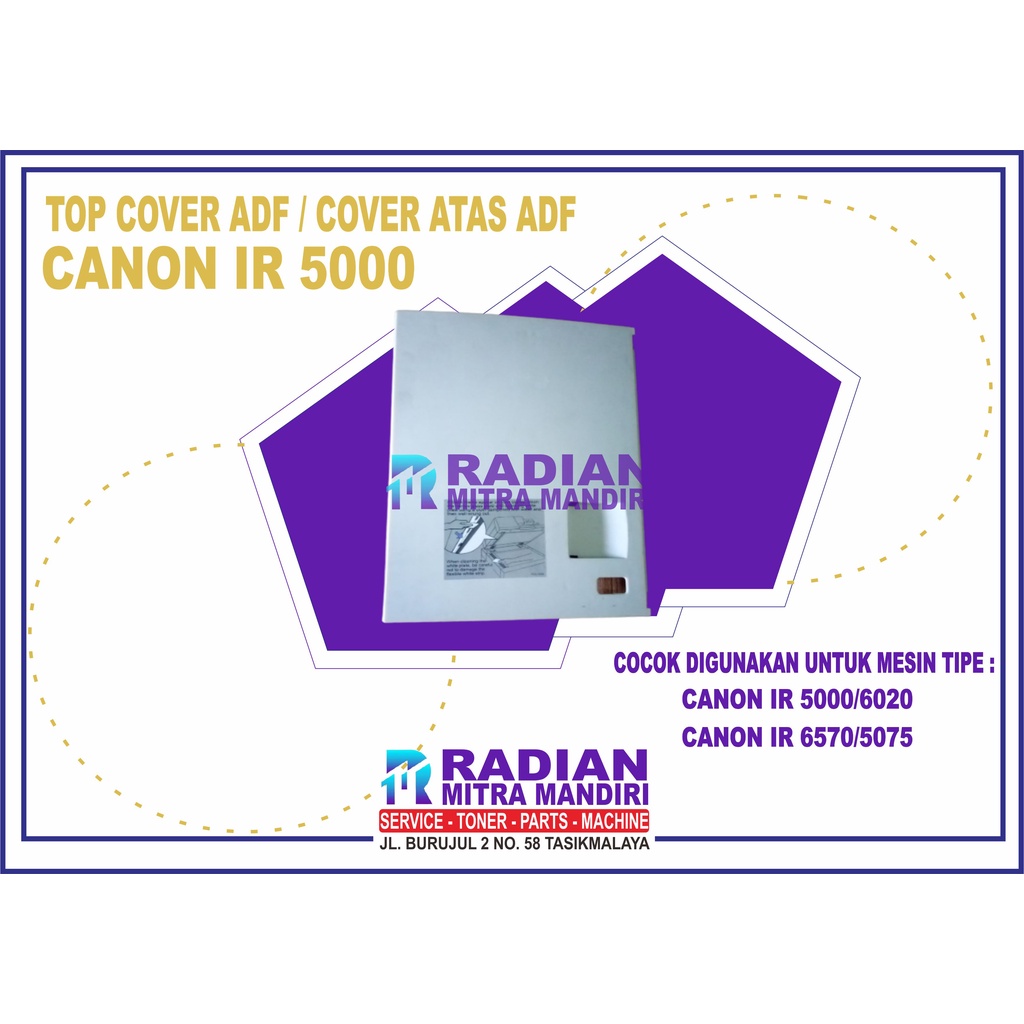 MESIN Top ADF COVER TOP PHOTOCOPY ENGINE ADF COVER CANON IR5000 IR6000 ...
