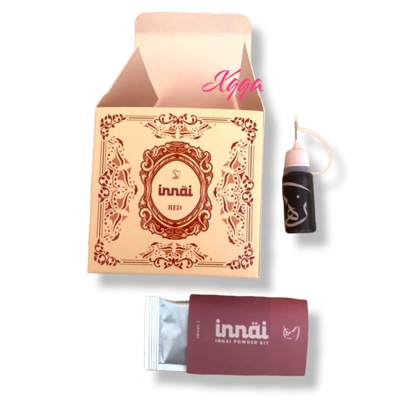 NEW Innai NunHa- Inai Merah Mahal red | Innai Red + Dark Brown Sachet ...