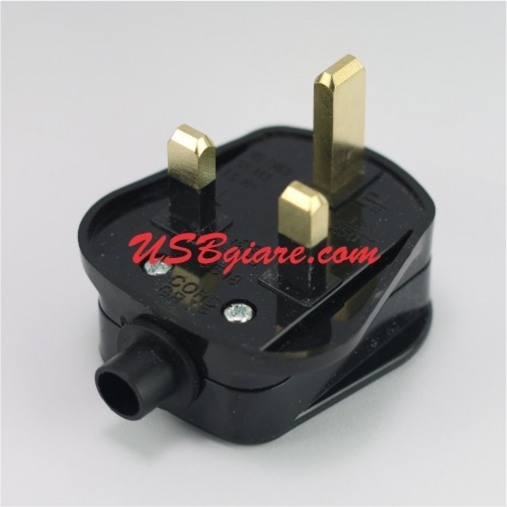 Uk-style 3-PIN AC HEAD (250V 13A WITH FUSE) | Shopee Malaysia