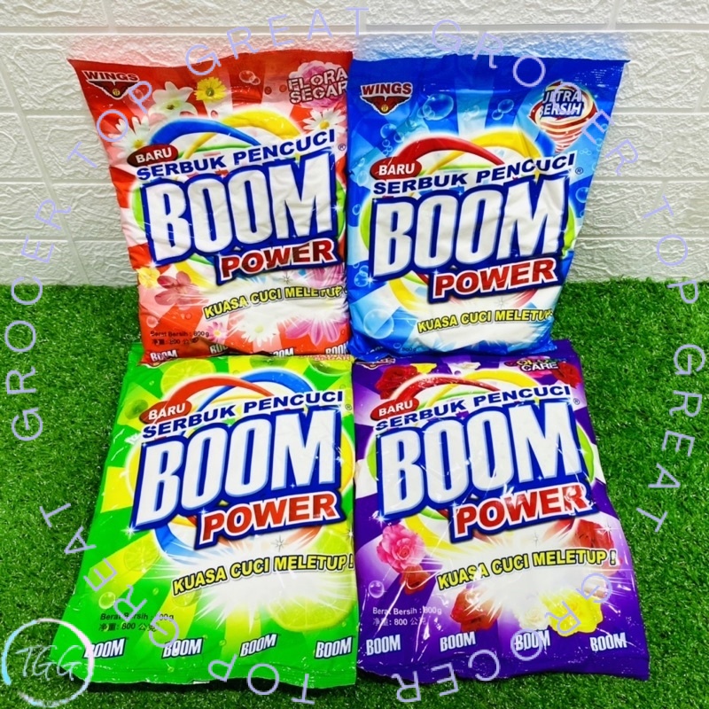 BOOM DETERGENT POWDER 800g [Laundry Powder Detergent] [Serbuk Pencuci ...
