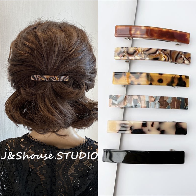 KF554 New Korean popular small simple acetate hair spring clip ...