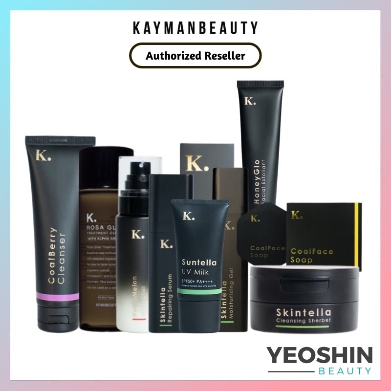 Kayman Coalface Soap/CoalBerry Cleanser/Mist Toner/ Honeyglo Scrub ...