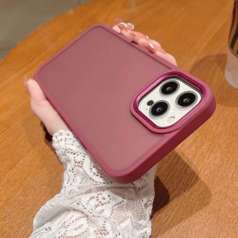 Luxury Translucent Hard Matte Case for iPhone 14 13 12 11 Pro Max ...