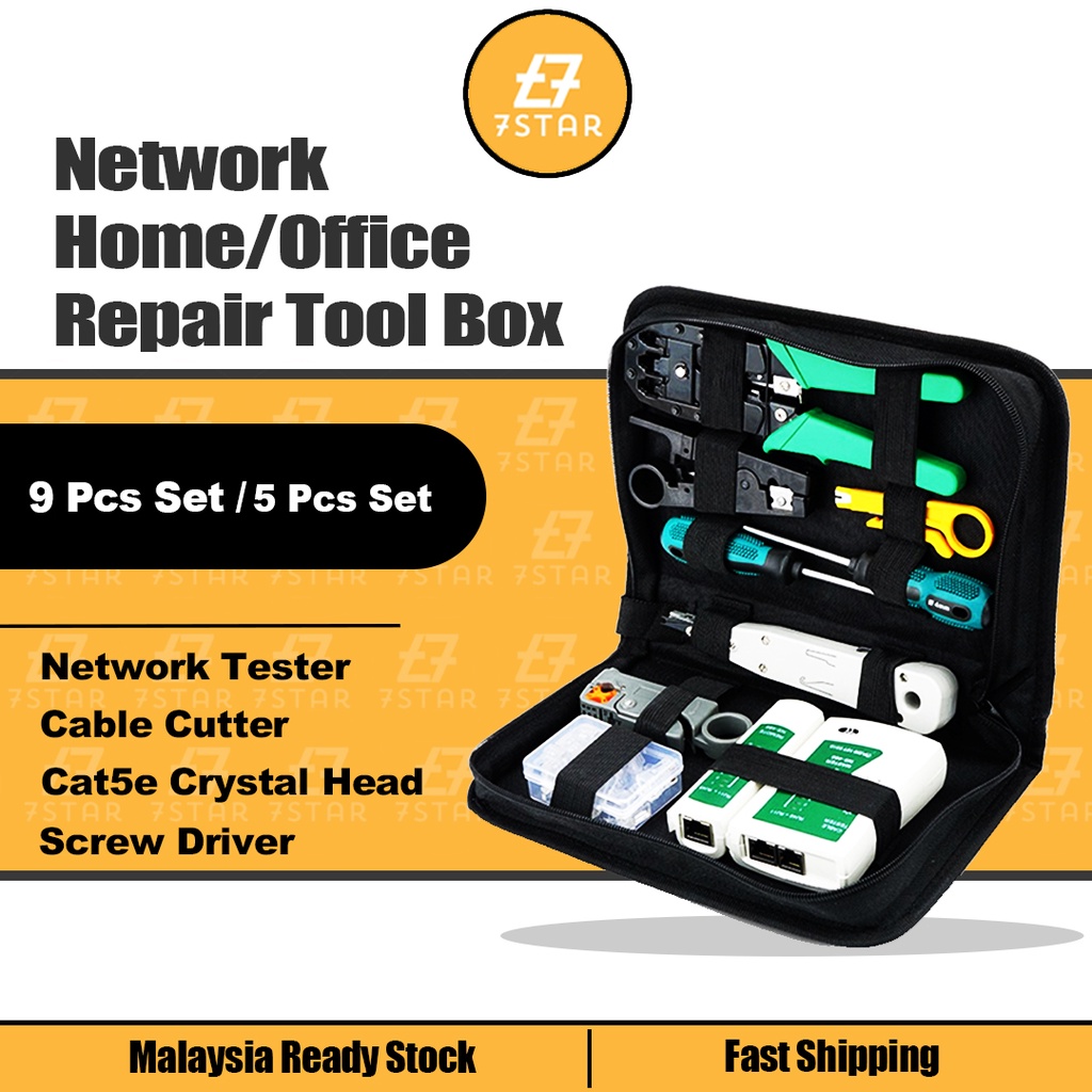 7star NT01 Network Tester Repair Tool Kits Lan Tester RJ45 Crimping ...