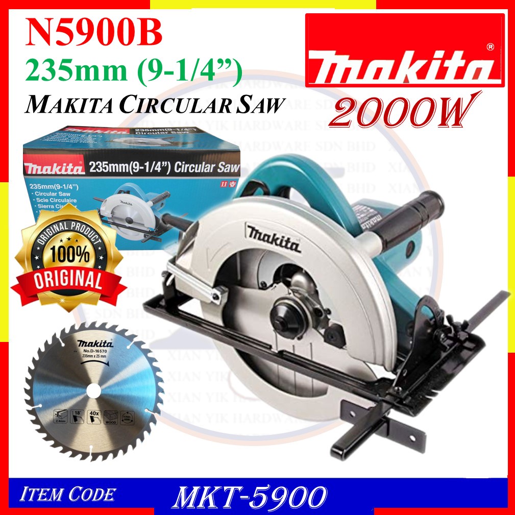 MKT-5900 (N5900B 9-1/4") MAKITA CIRCULAR SAW 235mm X 2000W N5900 B ...