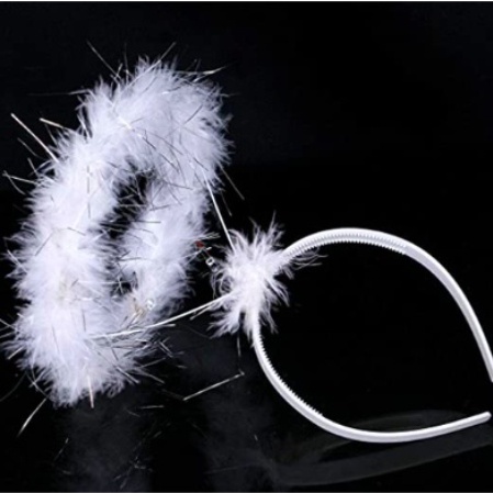 White Angel Halo Headband Fairy Hair Bands / MSIA Ready Stock | Shopee ...