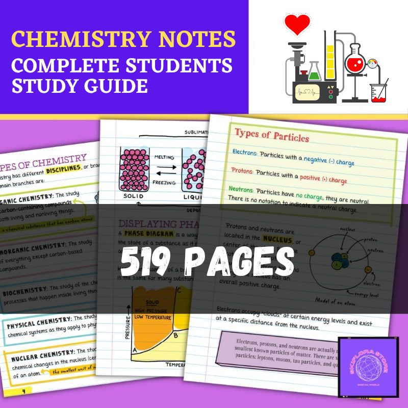 [SS23] Chemistry Notes for Secondary Students | Revision Complete Notes ...