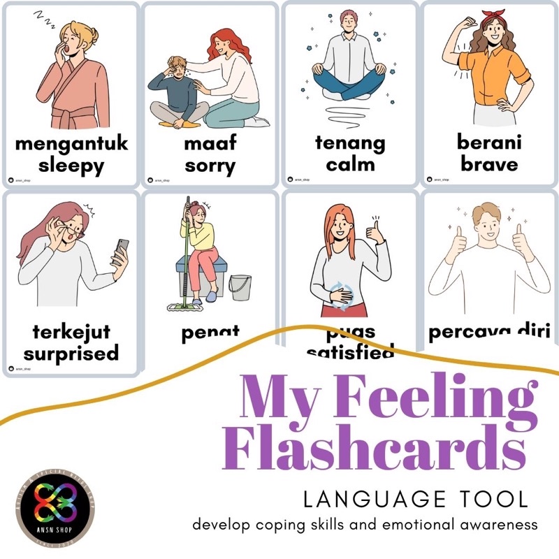 My Feelings Cards (SOFT COPY) Speech Therapy / Emotions / Flash Card ...