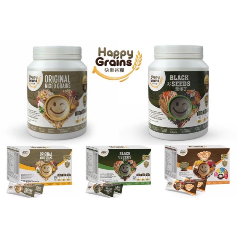Happy Grains 快乐谷粮 | Original 1.2kg | Black Seeds 1kg Buy more Save more | Shopee Malaysia