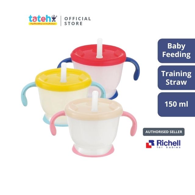 RICHELL AQ Straw Training Mug 6 Months ++ | Shopee Malaysia
