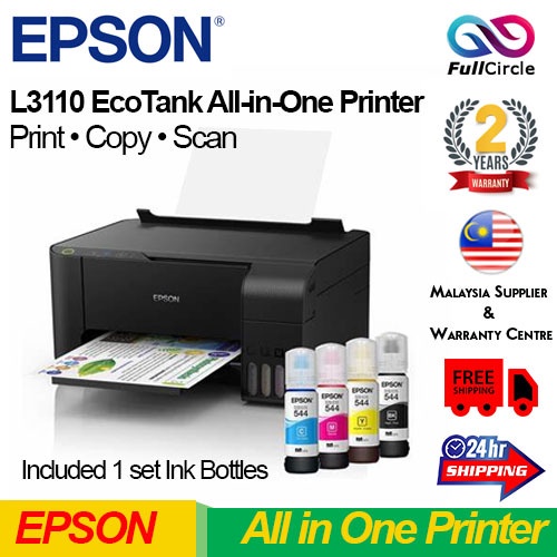 Epson EcoTank L3110 All-in-One Ink Tank Printer | Shopee Malaysia